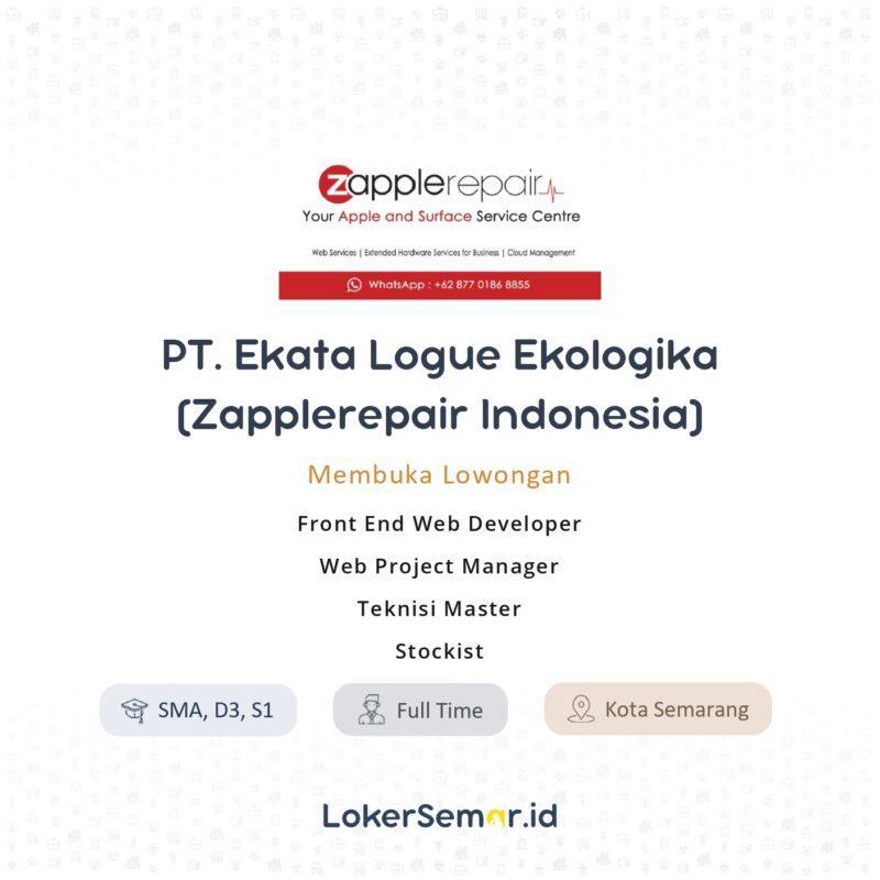 Lowongan Kerja Front End Web Developer - Web Project Manager - Teknisi Master - Stockist di PT ...
