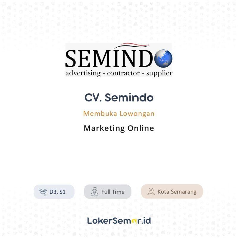 Lowongan Kerja Marketing Online di CV. Semindo - LokerSemar.id