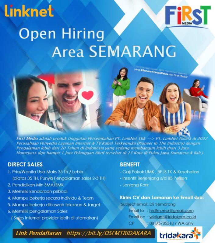 Lowongan Kerja Direct Sales - Network Dispatcher di First Media (PT. Linknet Semarang ...