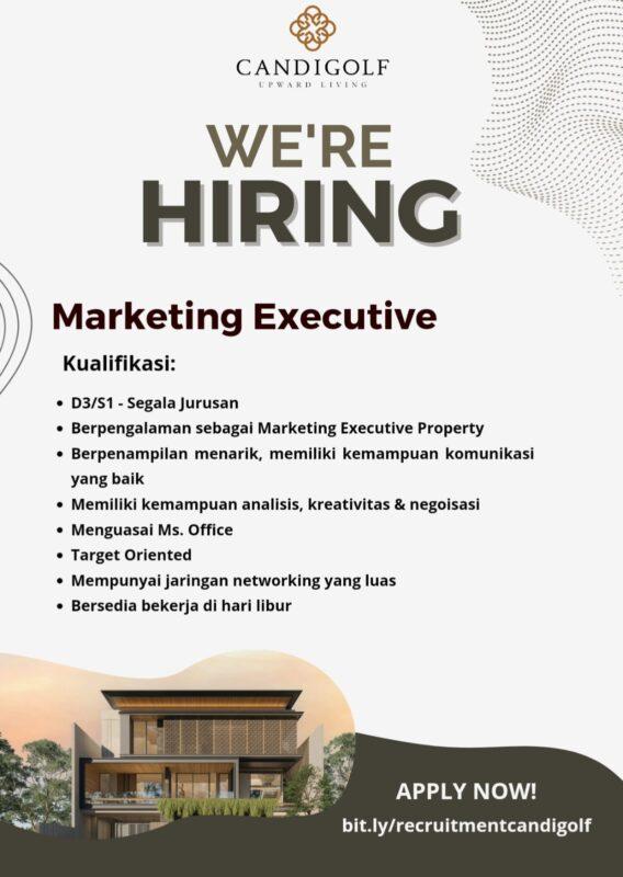 Lowongan Kerja Marketing Executive - General Manager - Marketing ...