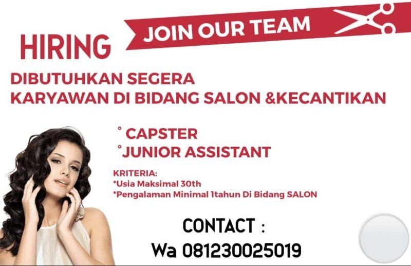 Lowongan Kerja Capster - Assistant di Enve Salon - LokerSemar.id