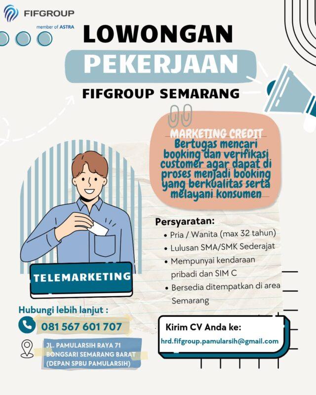 Lowongan Kerja Marketing Credit di FIFGroup - LokerSemar.id