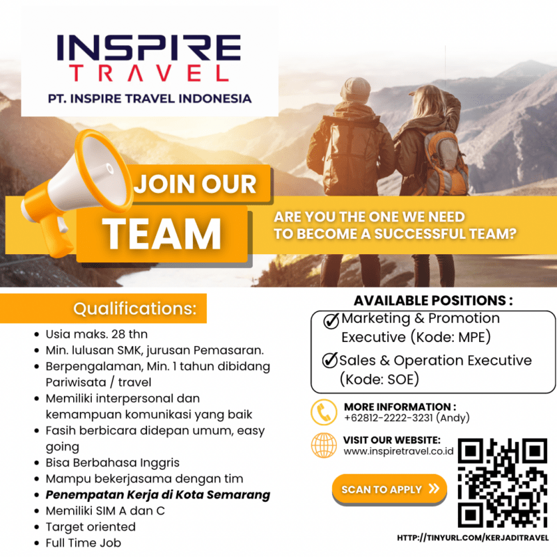Lowongan Kerja Marketing & Promotion Executive - Sales & Operation Executive di PT. Inspire ...