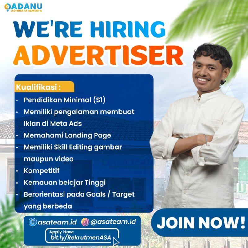 Lowongan Kerja Advertiser di PT. Adanu Adhinata Semesta - LokerSemar.id