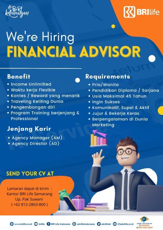 Lowongan Kerja Financial Advisor di BRI Life - LokerSemar.id