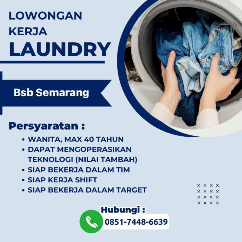 Lowongan Kerja Karyawan Laundry di Bold Laundry Management - LokerSemar.id
