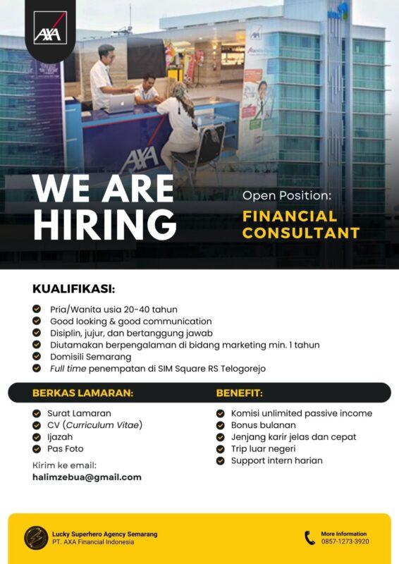 Lowongan Kerja Financial Consultant di PT. AXA Financial Indonesia ...