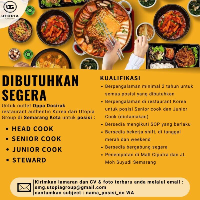 Lowongan Kerja Beberapa Posisi Pekerjaan di Utopia Group - LokerSemar.id