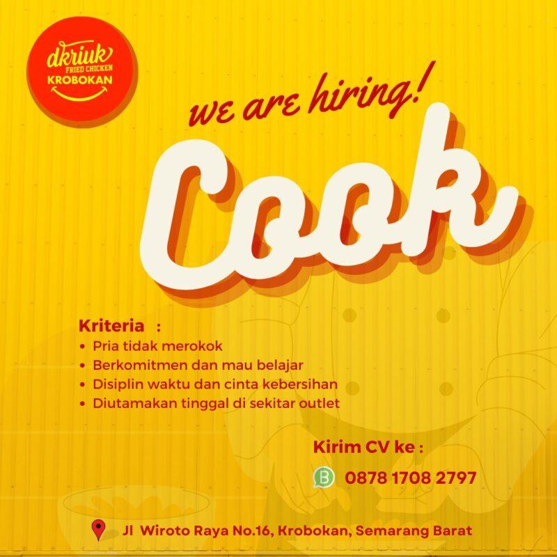 Lowongan Kerja Cook di D'Kriuk Krobokan - LokerSemar.id