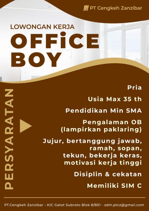 Lowongan Kerja Office Boy - Security/Satpam di PT. Cengkeh Zanzibar - LokerSemar.id