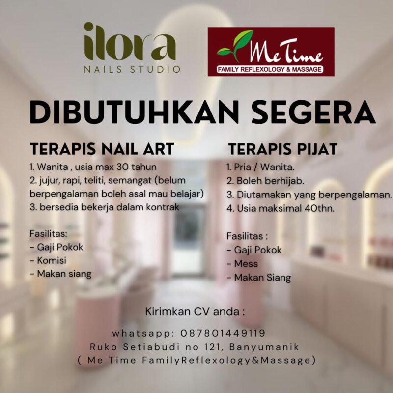 Lowongan Kerja Terapis Nail Art - Terapis Pijat di Me Time Family Reflexology & Massage & Ilora ...