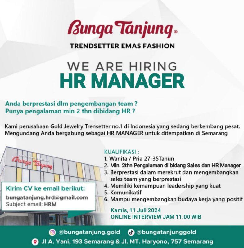Lowongan Kerja HR Manager - Staf Administrasi - Sales Marketing di ...