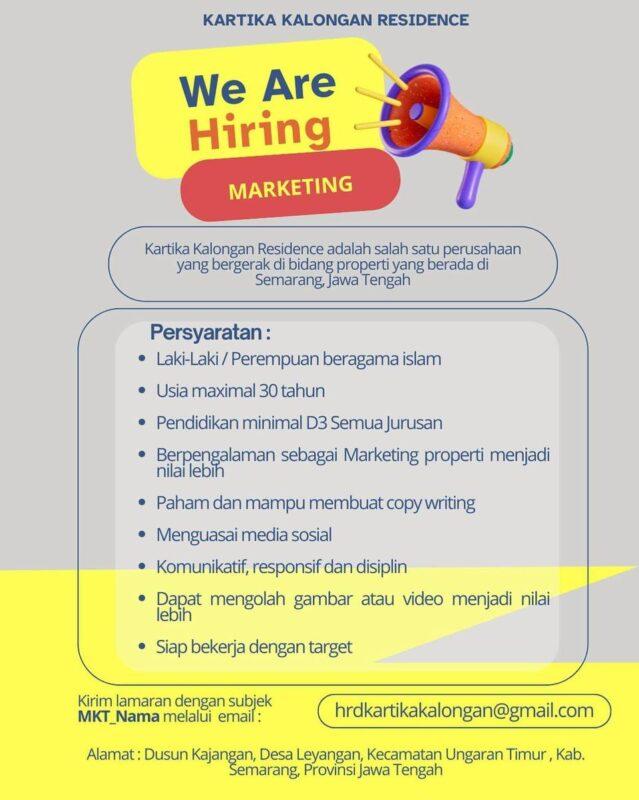 Lowongan Kerja Marketing - Keuangan - Front Office - Admin Bank - Staf Legal di Kartika Kalongan ...