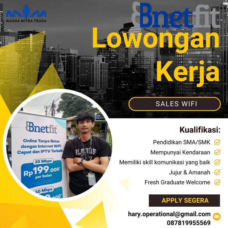 Lowongan Kerja Sales Wifi di Bnetfit - LokerSemar.id