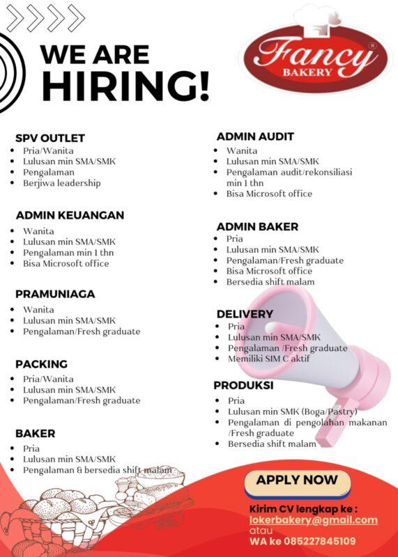 Lowongan Kerja SPV Outlet - Admin Keuangan - Pramuniaga - Packing ...