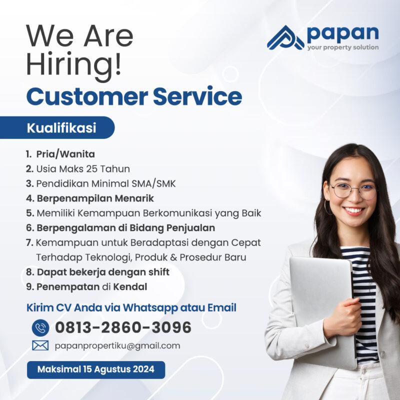 Lowongan Kerja Customer Service di Papan - LokerSemar.id