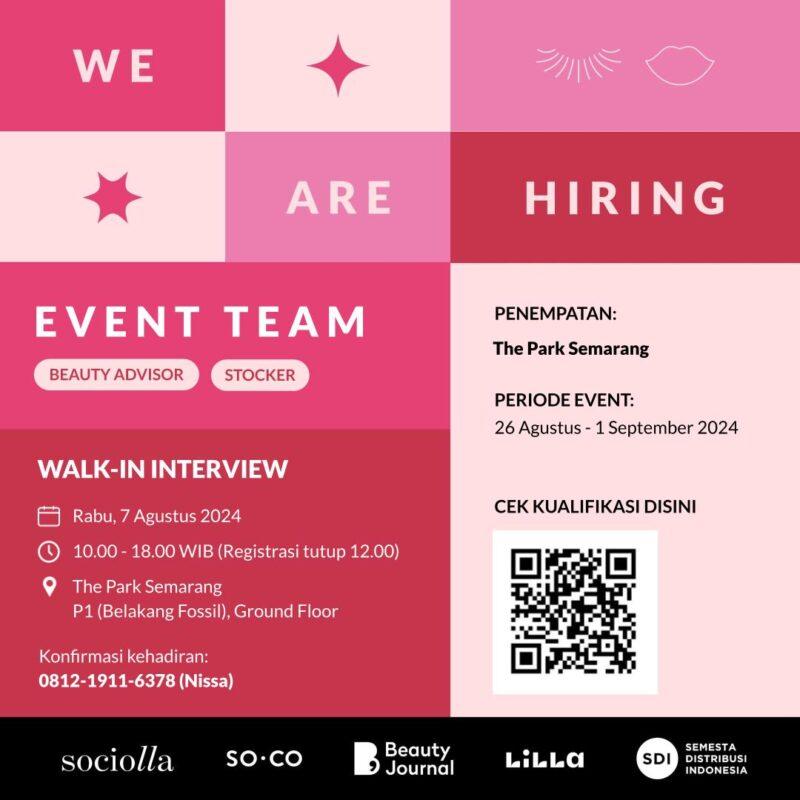 Lowongan Kerja SPG - Stocker Event di Sociolla - LokerSemar.id