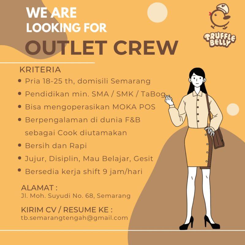 Lowongan Kerja Outlet Crew di Truffle Belly Semarang - LokerSemar.id
