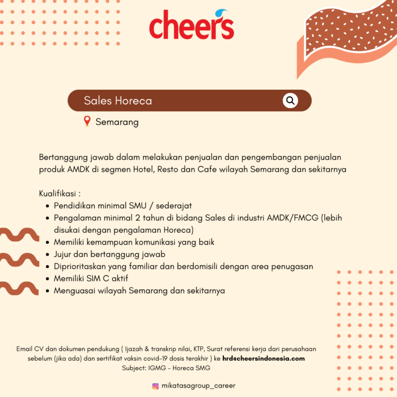 Lowongan Kerja Salesman (TO/Horeca) di PT. Atlantic Biruraya ...