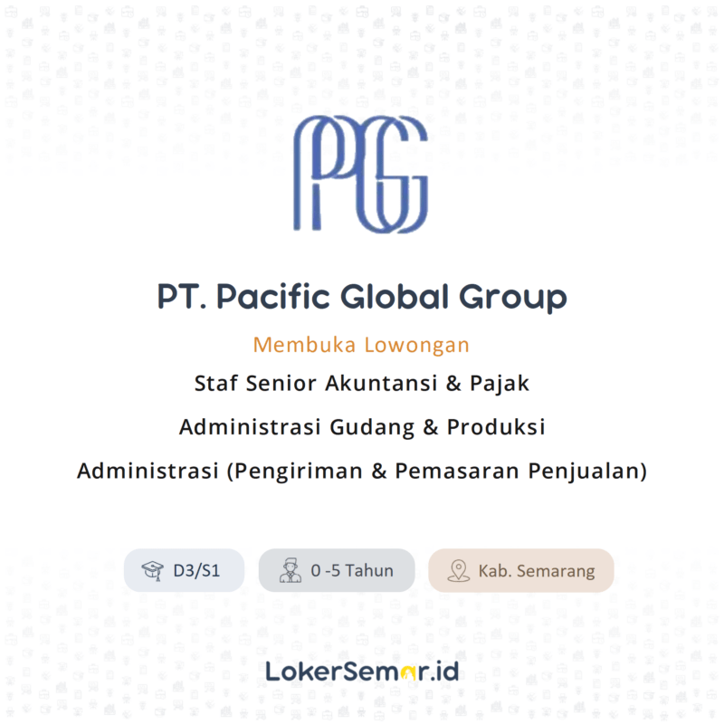 Lowongan Kerja Staf Senior Akuntansi & Pajak - Administrasi Gudang & Produksi - Administrasi ...