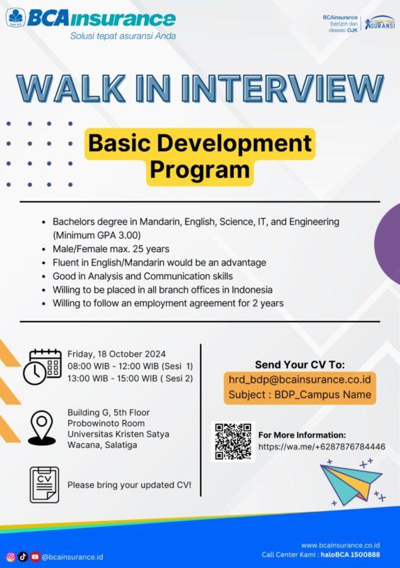 Lowongan Kerja Basic Development Program di BCAinsurance - LokerSemar.id