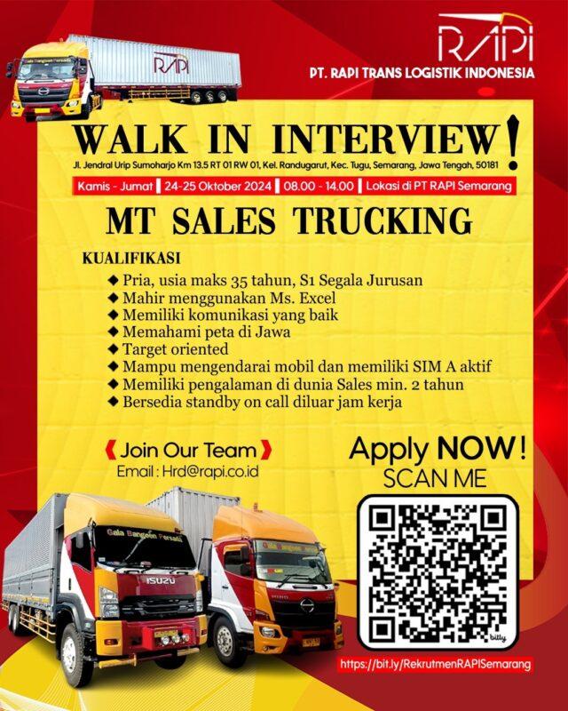 Lowongan Kerja MT Sales Trucking - OP. Forklift - HRD Driver Talent ...
