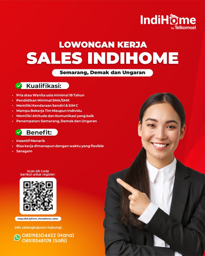 Lowongan Kerja Sales Indihome di PT. Telkom Indonesia (Indihome ...