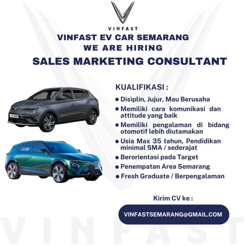 Lowongan Kerja Sales Marketing Consultant di Vinfast Semarang ...