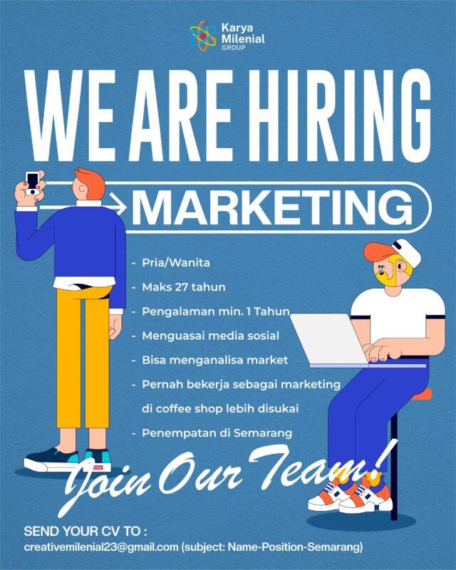Lowongan Kerja Marketing di Karya Milenial Group - LokerSemar.id