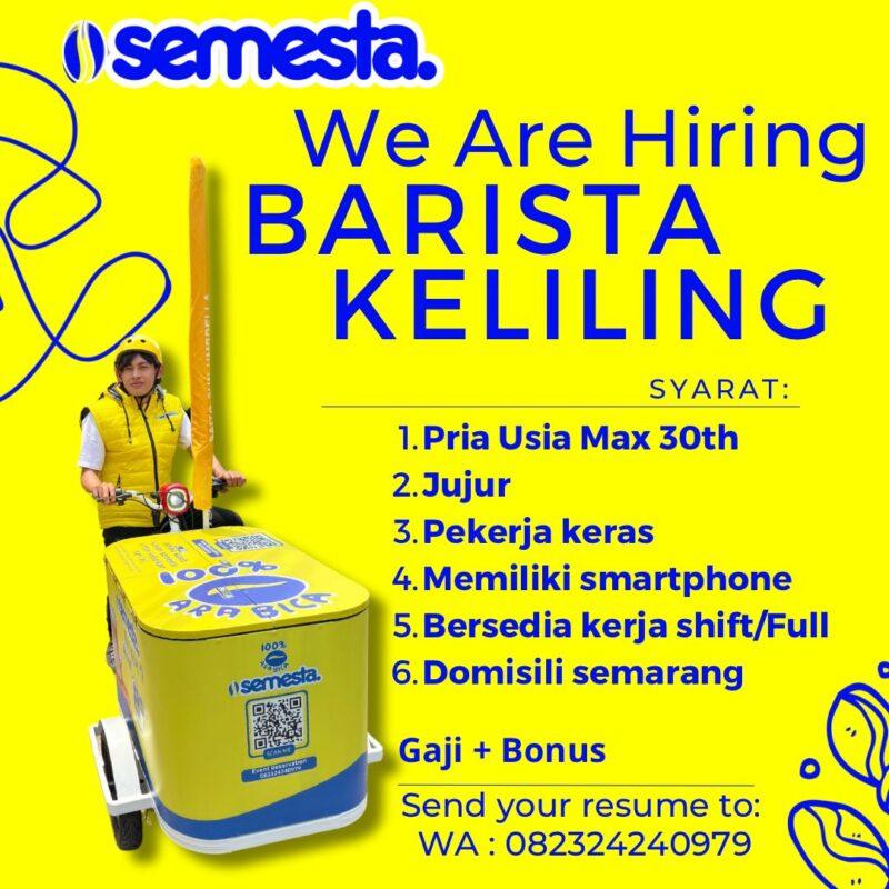 Lowongan Kerja Barista Keliling di Semesta Kopi - LokerSemar.id