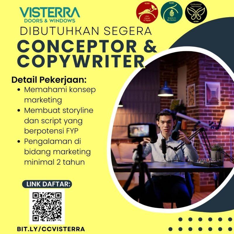 Lowongan Kerja Conceptor & Copywriter di Visterra Doors & Windows - LokerSemar.id