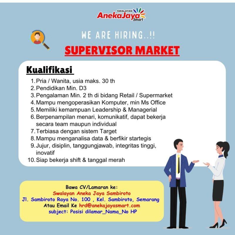 Lowongan Kerja Supervisor Market - Pramuniaga (Penempatan Cepokok Gunungpati) - Pramuniaga ...