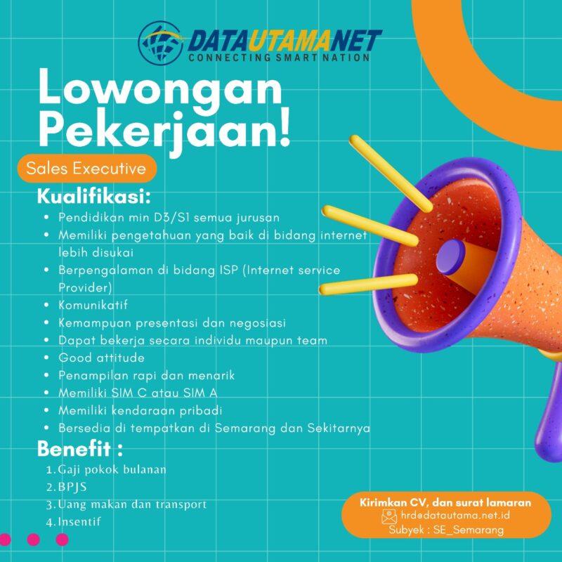 Lowongan Kerja Sales Executive - Helpdesk di PT. Data Utama Dinamika - LokerSemar.id