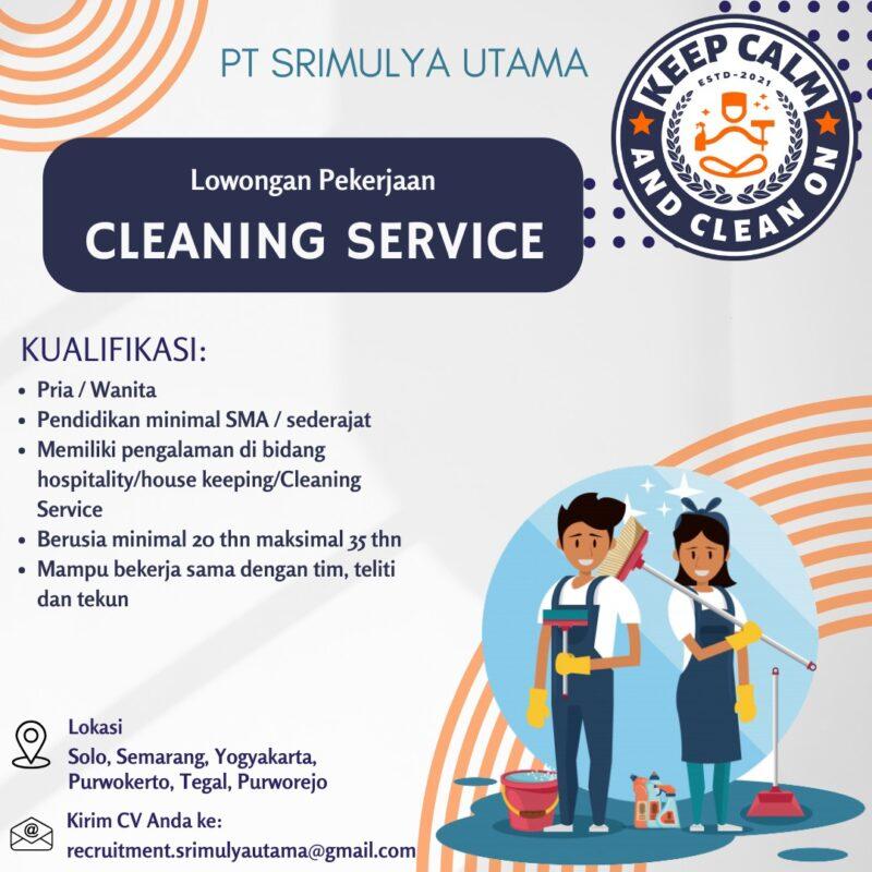 Lowongan Kerja Cleaning Service di PT. Srimulya Utama - LokerSemar.id