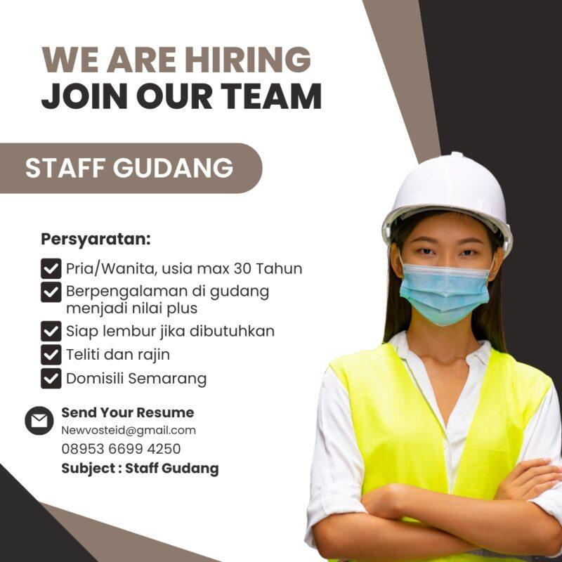 Lowongan Kerja Staff Gudang - Staff Admin di Voste - LokerSemar.id