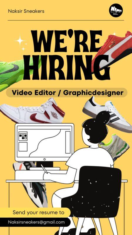 Lowongan Kerja Video Editor/Videografer - Graphic Designer di Naksir Sneakers - LokerSemar.id