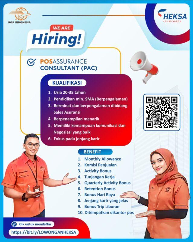 Lowongan Kerja Pos Assurance Consultant (PAC) - Deputi Regional Sales ...