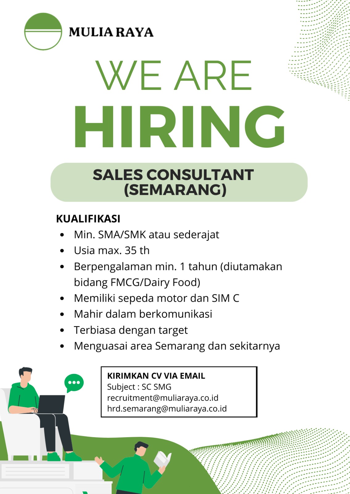 Lowongan Kerja Sales Consultant di PT. Mulia Raya Agrijaya - LokerSemar.id