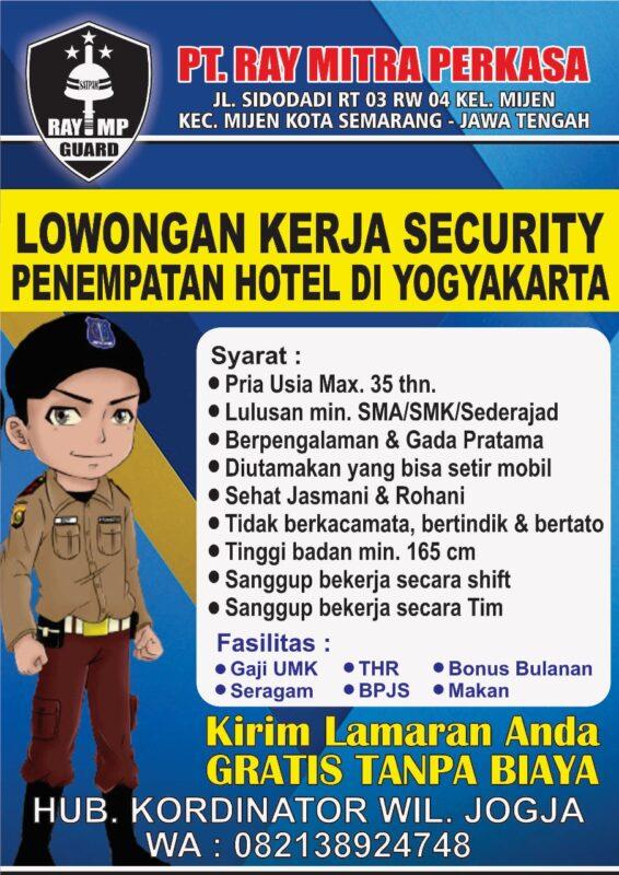 Lowongan Kerja Security Penempatan Hotel di Yogyakarta - Operator Touch ...