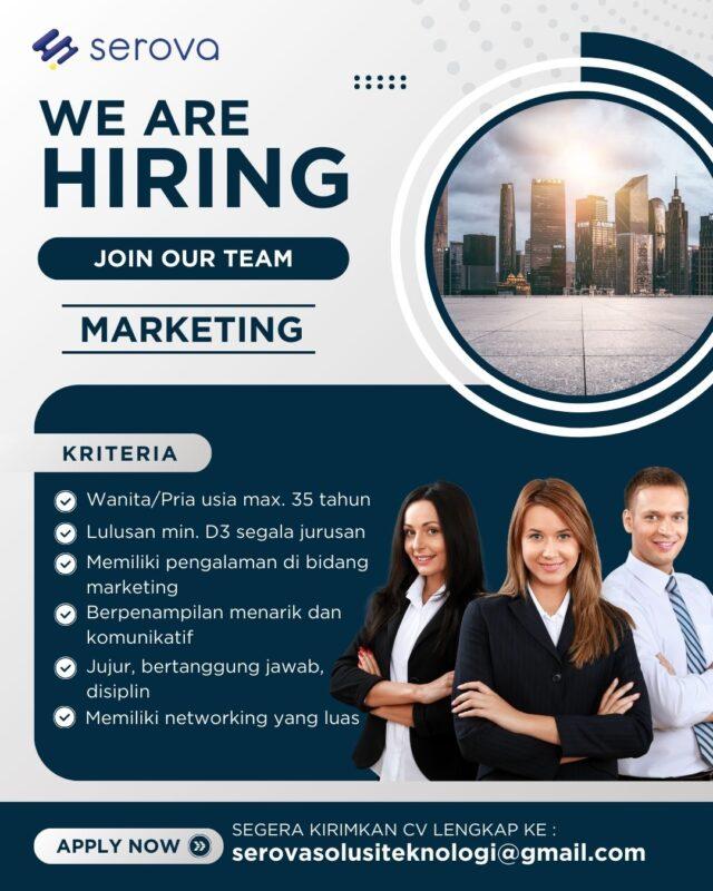 Lowongan Kerja Marketing di PT. Serova Solusi Teknologi - LokerSemar.id