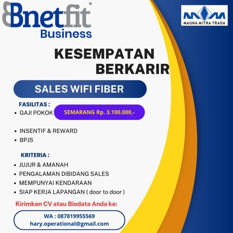 Lowongan Kerja Sales Wifi Fiber di Bnetfit Business - LokerSemar.id