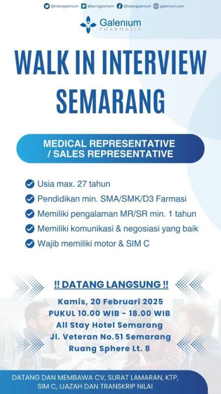 Lowongan Kerja Medical Representative - Sales Representative di PT ...