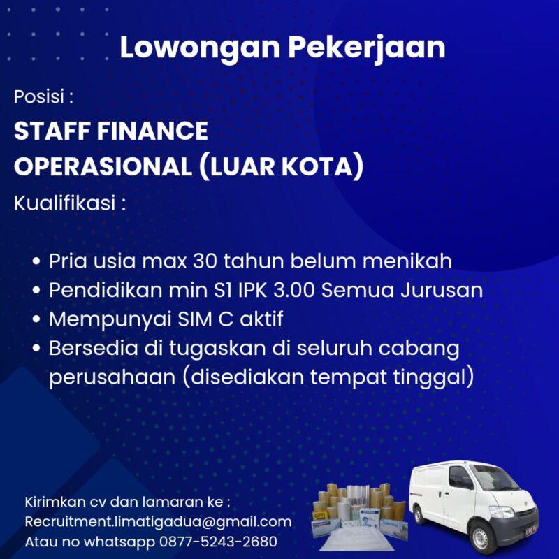 Lowongan Kerja Staff Finance Operasional - Customer Service Officer ...