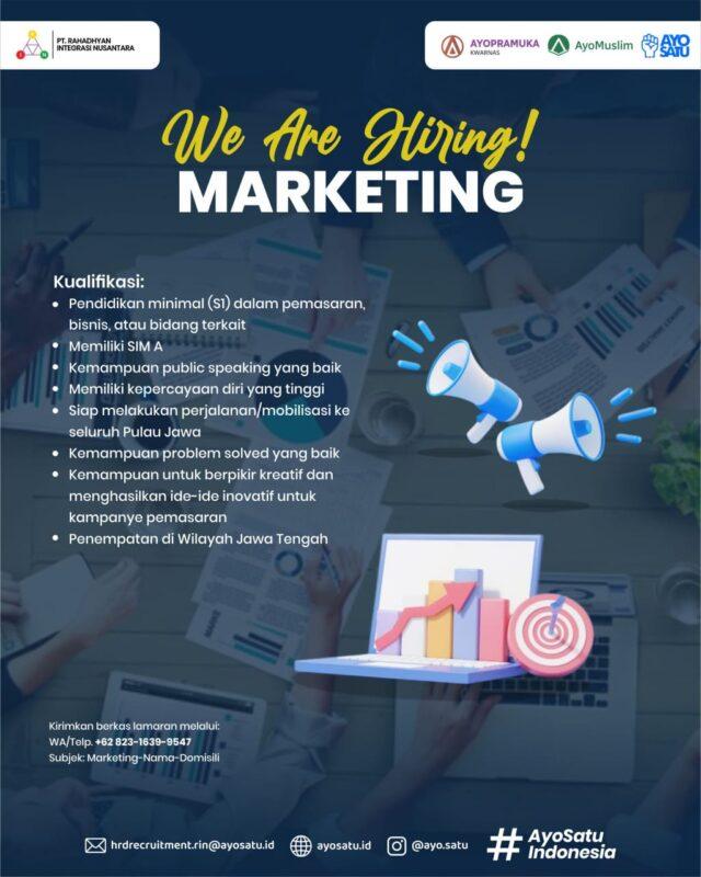 Lowongan Kerja Marketing di PT. Rahadhyan Integrasi Nusantara - LokerSemar.id