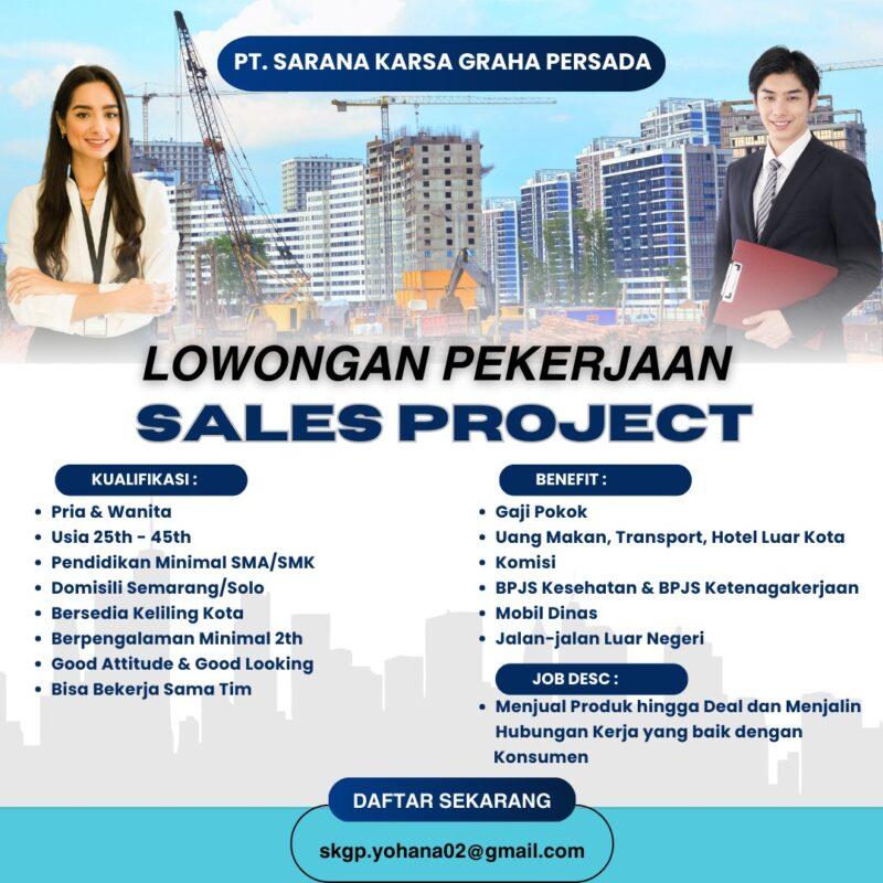 Lowongan Kerja Sales Project - Specifier di PT. Sarana Karsa Graha Persada - LokerSemar.id