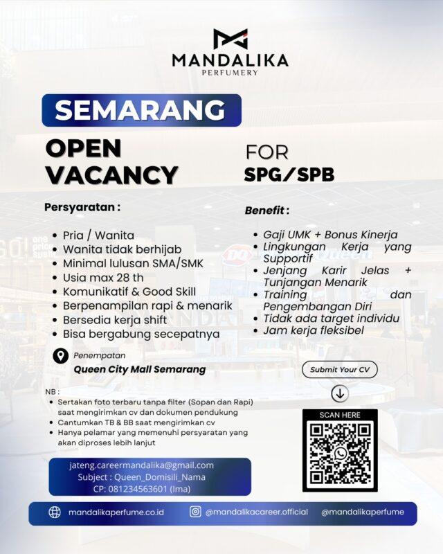 Lowongan Kerja SPG/SPB di Mandalika Parfumery - LokerSemar.id