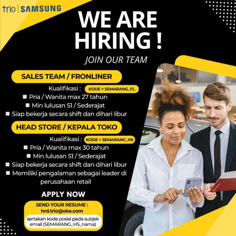 Lowongan Kerja Sales Team/Frontliner - Head Store/Kepala Toko di PT ...