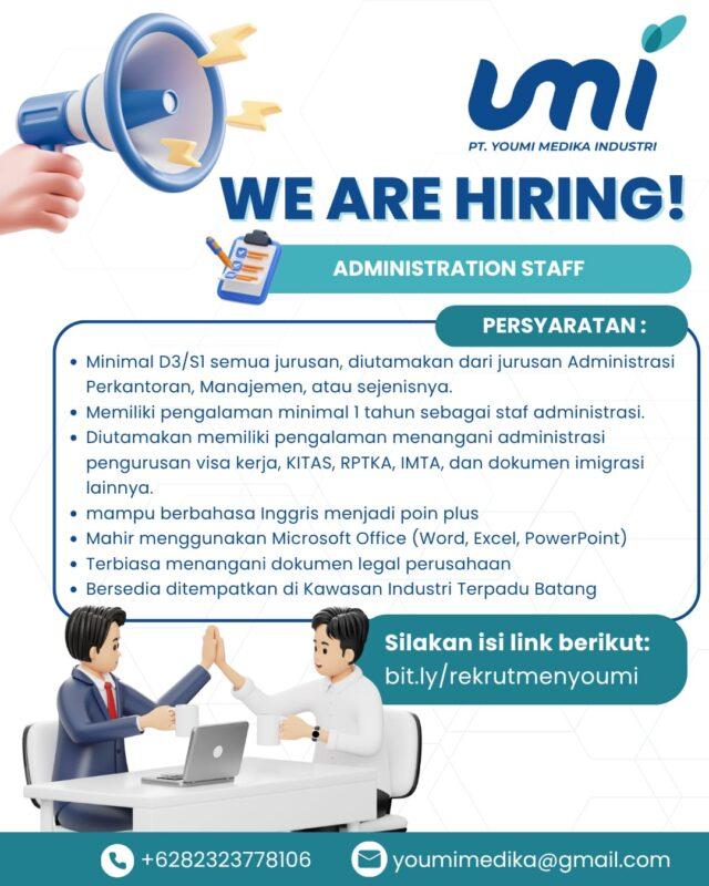 Lowongan Kerja Administration Staff - Laboratory Staff - Accounting ...