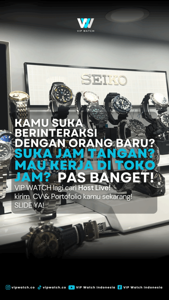 Lowongan Kerja Host Live Tiktok Profesional di Vip Watch - LokerSemar.id