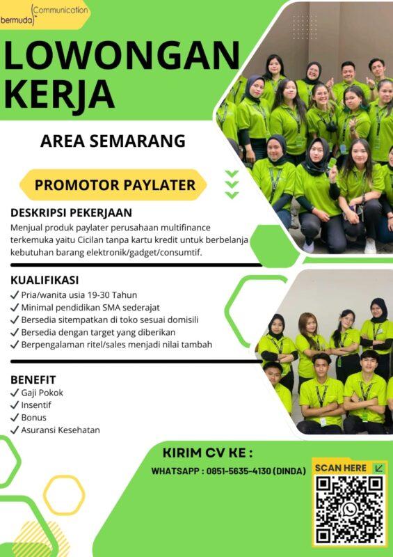 Lowongan Kerja Promotor Paylater di PT. Bermuda Advertising - LokerSemar.id